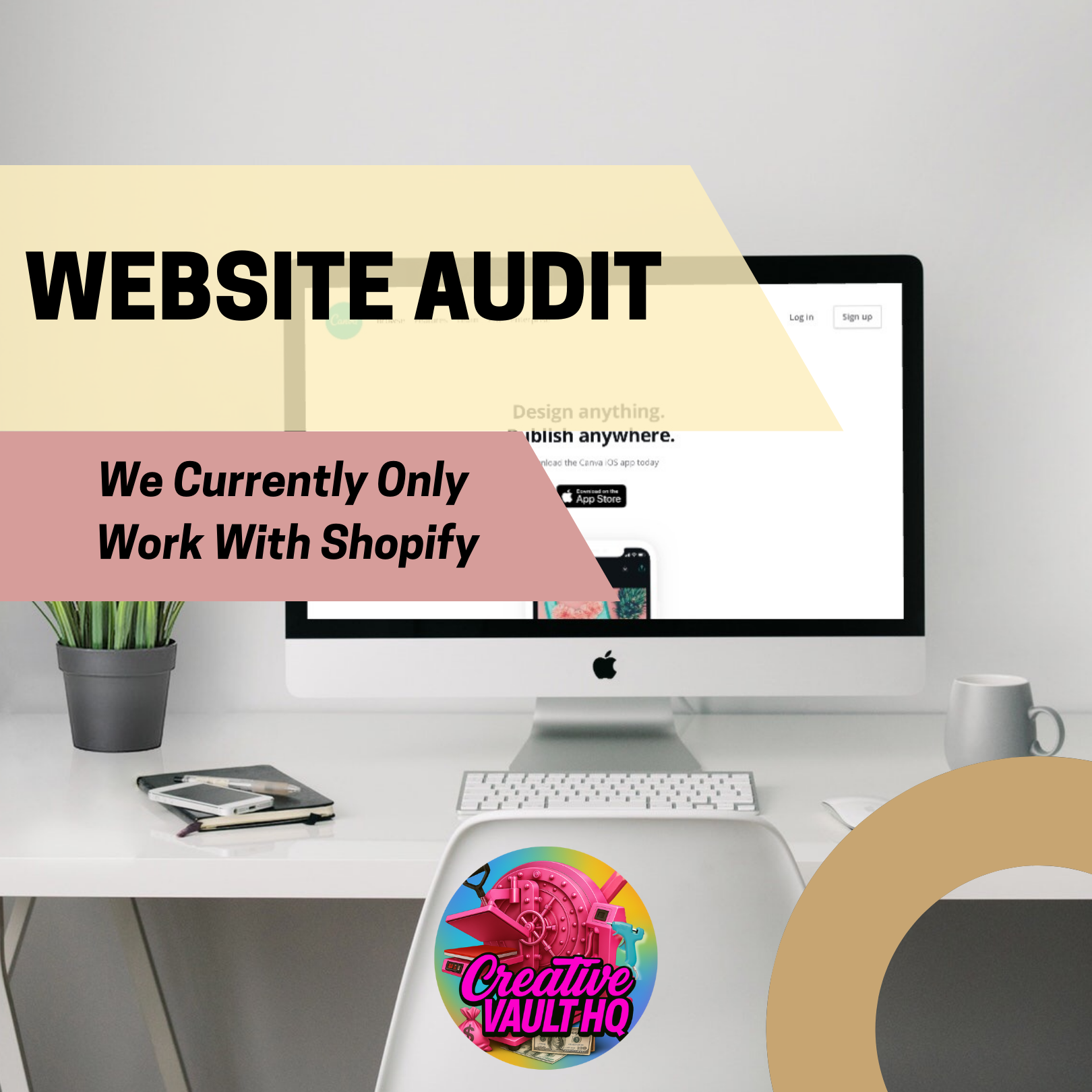 Website Makeover – Creative Vault HQ